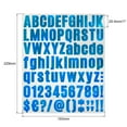 Uxcell Letter Alphabet Number Stickers, Reflective Glitter Blue 1 Inch ...