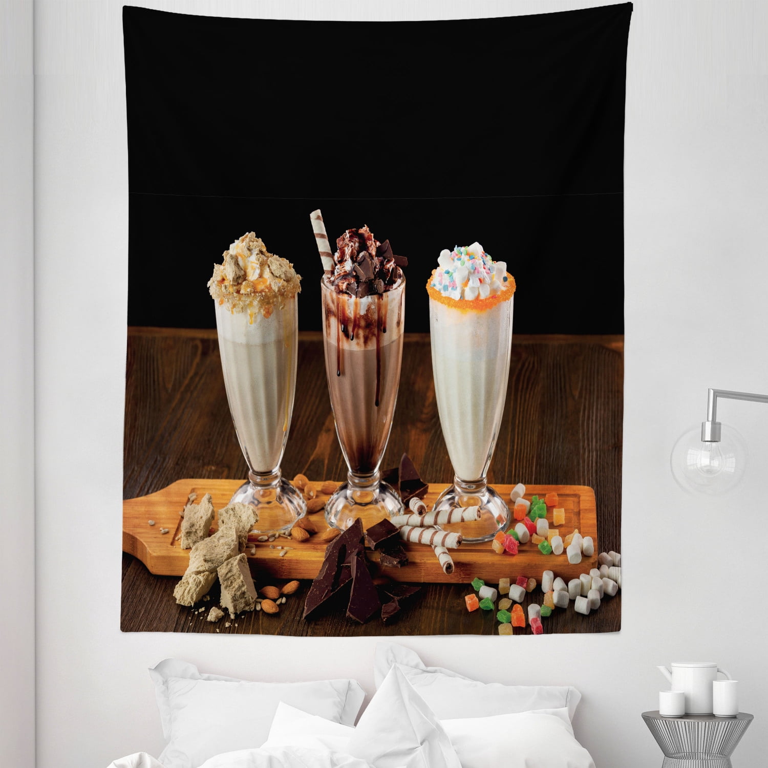 Food Tapestry, Flavored Milkshakes with Chocolate Marshmallow Halva and ...