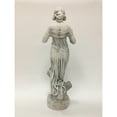 Hi-Line Gifts 23.25" Girl with Flowers Outdoor Garden Statue - Walmart.com