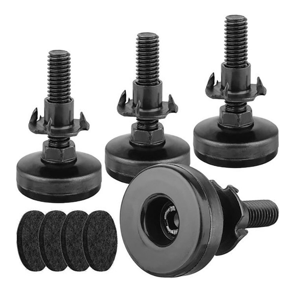 4 Pcs 3/8" Threaded Leveling Feet Adjustable Table For Tables Chairs ...