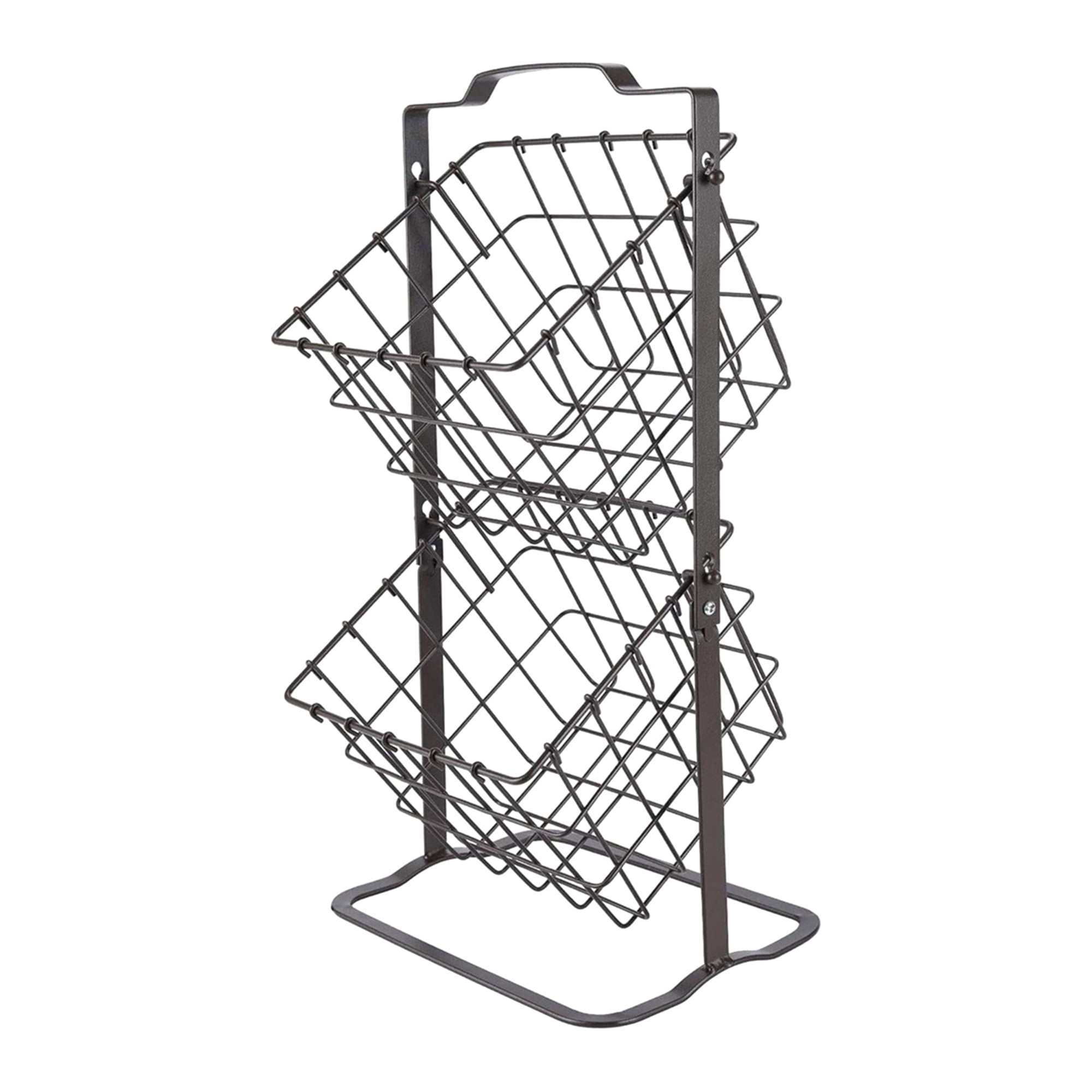 2-tier-fruit-basket-cart-metal-wire-fruit-vegetable-storage-basket