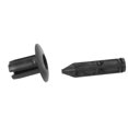 100x Plastic Rivet Bike Fairing Trim Panel Fastener Clips 6mm For Black ...