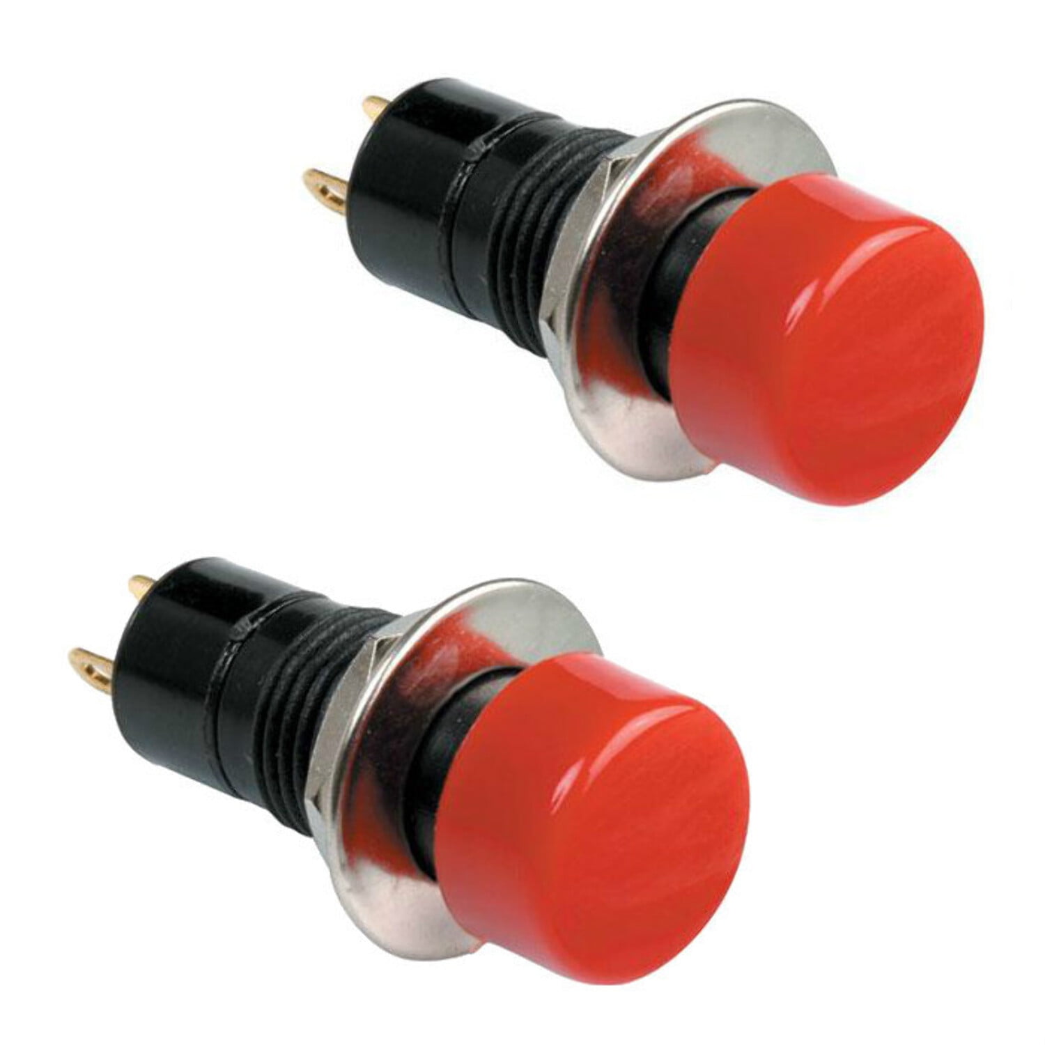 Steren SPST Momentary Pushbutton Red - 2 Pack - Walmart.com