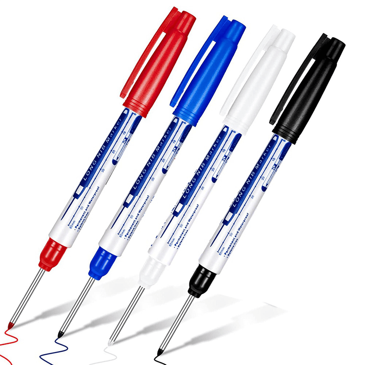 8 Pcs Deep Reach Markers Long Nose Marker Waterproof Deep Hole Marker ...