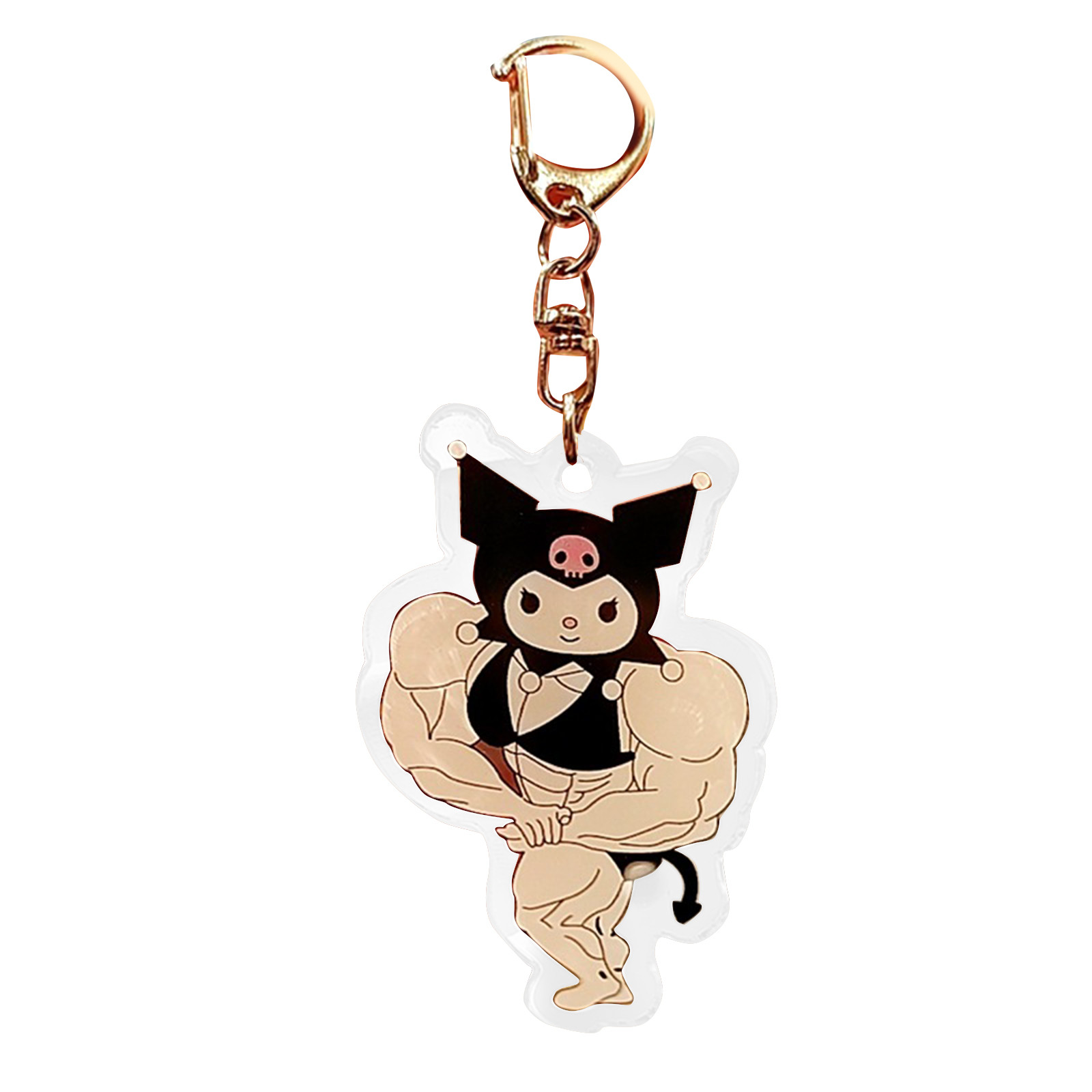 SANRIO CHARACTERS Llavero acrílico muscular Macho Melody Dog Fitness ...