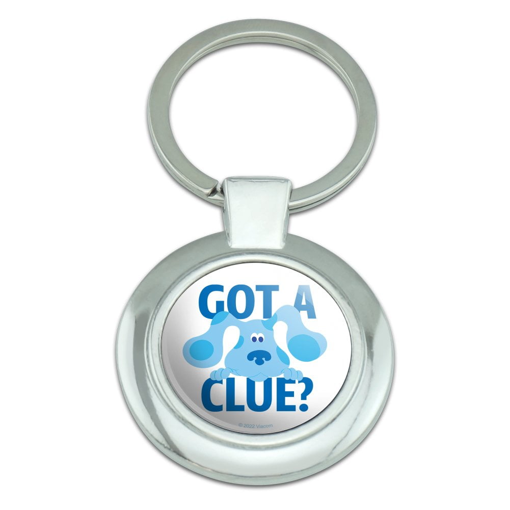 Blue's Clues Got a Clue Keychain Classy Round Chrome Plated Metal ...