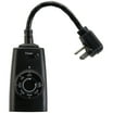 GE 24-Hour Indoor/Outdoor Plug-In Mechanical Timer, 2 Grounded Outlets ...
