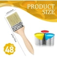 48 Pack 2 Inch Paint Brushes, All-Purpose Chip Brush Set for Painting ...