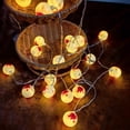 Blood Tears Eye-Shaped String Lights - Battery-Powered Halloween Decor ...