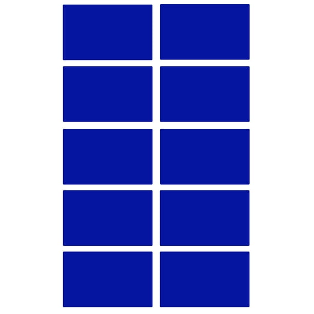 Royal Green Color-Coding Labels 2x1.2 inch Rectangular Stickers in Blue ...