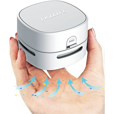 TRZLIFE Table Vacuum Cleaner, Upgraded Mini Wireless Table dust Sweeper ...