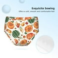 Cauagu Autumn Pumpkins Print Brief Underwear Stretch Cotton Panties For