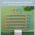 Multi-Functional 5-Layer Pants Hangers 5-Layer Hanging Pants Hanger ...