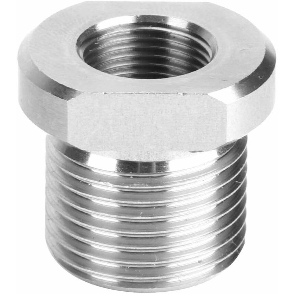 1 2x28 To 3 4x16 Automotive Threaded Oil Filter Adapter Stainless Steel 1-2x28-to-3-4x16-automotive-threaded-oil-filter-adapter-stainless-steel
