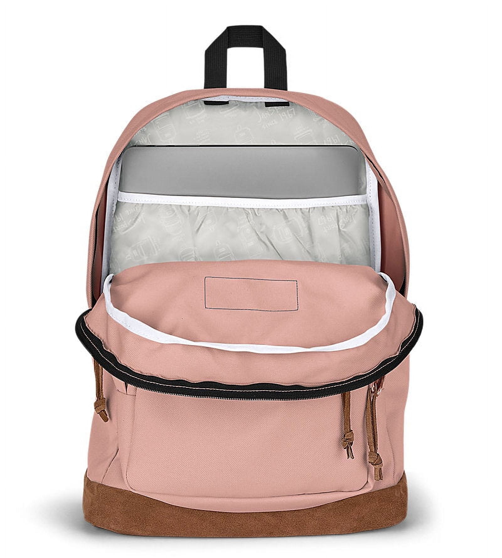 Jansport Right Pack Backpack, Misty Rose, Suede Leather Jansport Right Pack Backpack, Misty Rose, Suede Leather