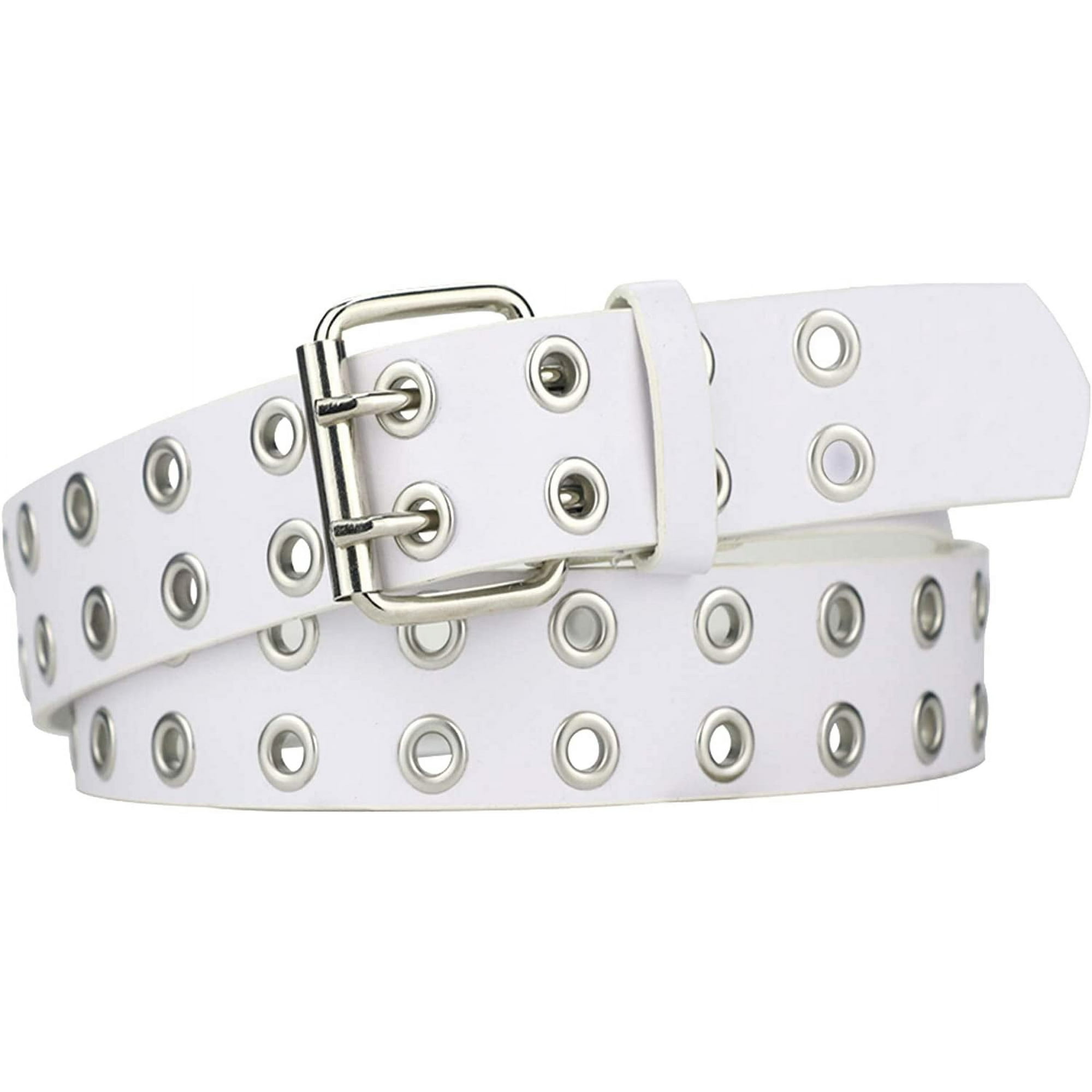 Click here for Chlua Double-Hole White Belt (105cm  Buckle 110cm) prices
