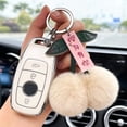 CEORPER Plush Cherry Shaped Keyring Charm Fruit Theme Keyring Phone ...