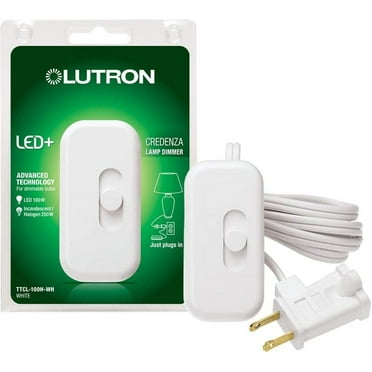 Lutron DVCL-153P-WH-3 White Diva CFL, LED, Halogen, And Incandescent ...