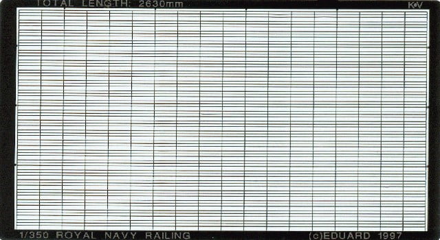 1/350 Ship- Royal Navy Railings - Walmart.com