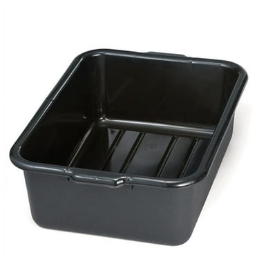 Rubbermaid Commercial Plastic Storage Bus Tub, 4.6G Utility Box, Easy ...