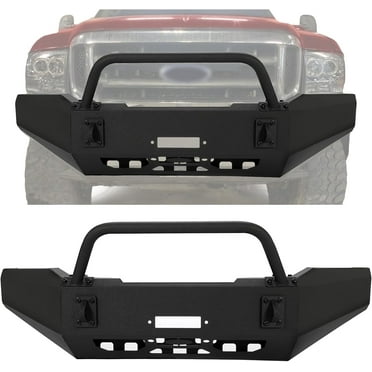 TrailFX JL07T Textured Powder Coated Black Steel Bumper - Walmart.com