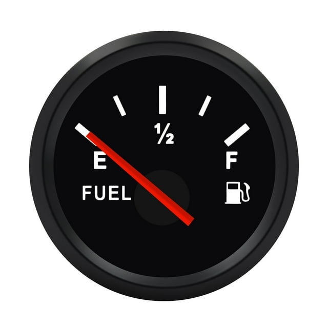 Geloo Fuel Level Gauge 2-1/16" Fuel Tank Meter for Car Truck Marine ...
