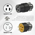 Electrical Replacement Plug & Connector Set, Extension Cord Ends Male ...
