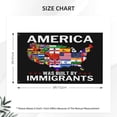 3ply Double-Side Flag, America Was Built By Immigrants Flag 3X5 Ft ...