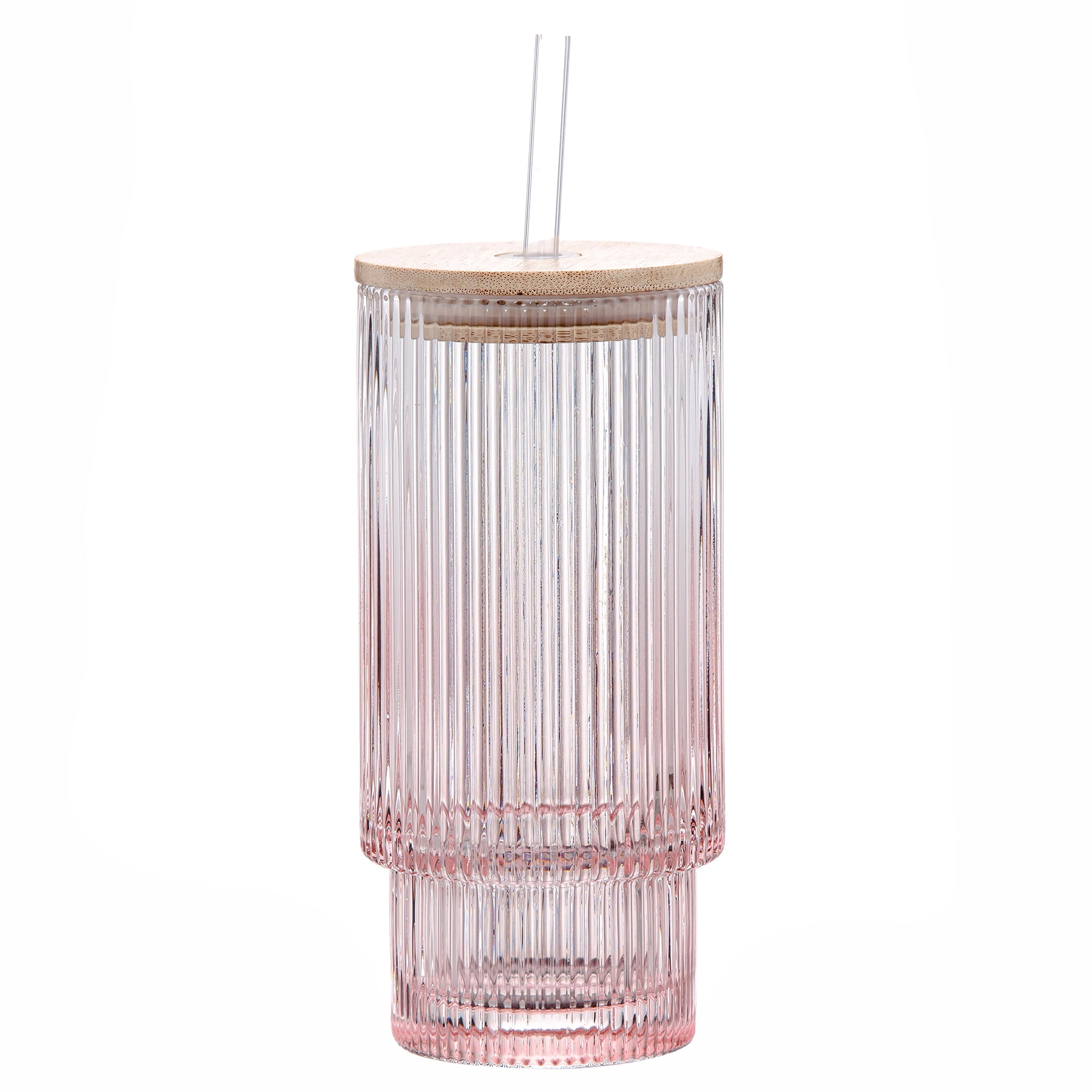 Click here for Mainstays Ribbed Glass Tumbler Pink prices