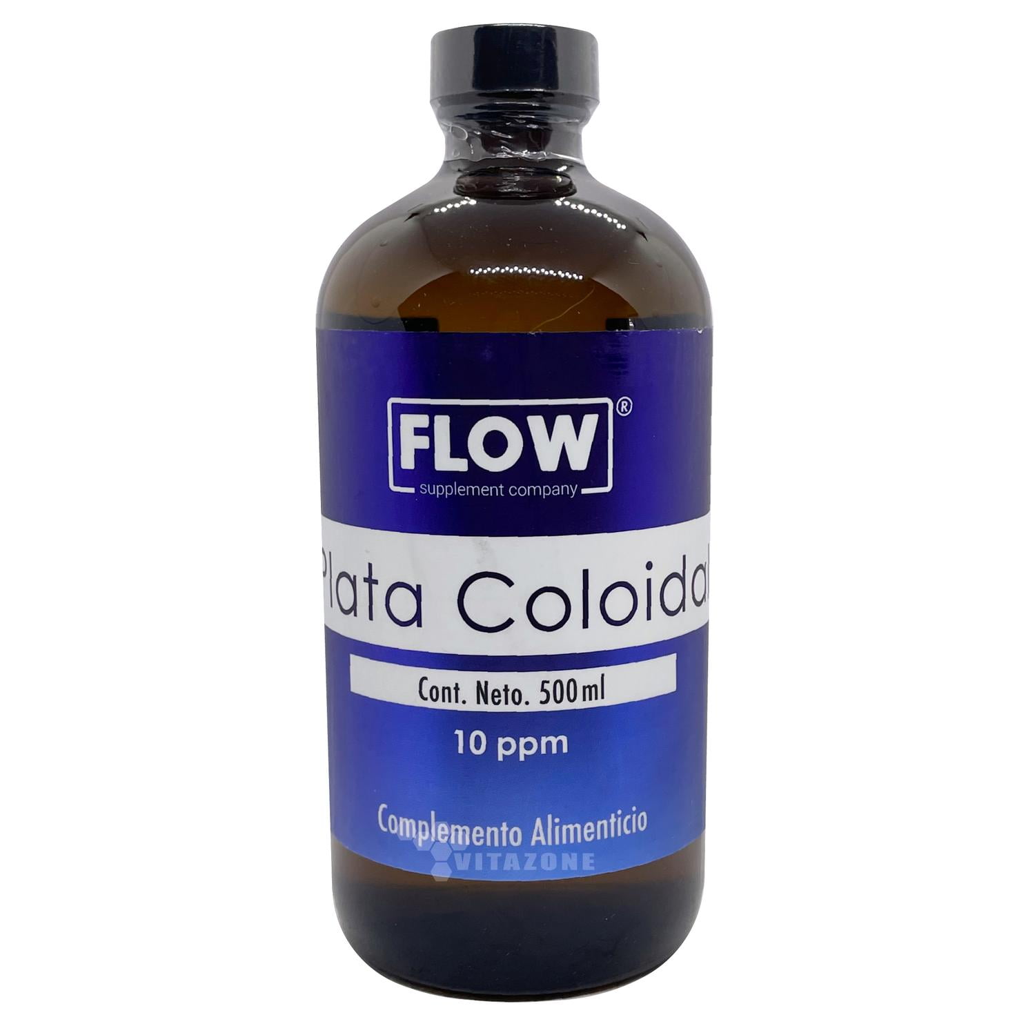 Plata Coloidal 10 ppm 500 ml FLOW | Walmart en línea