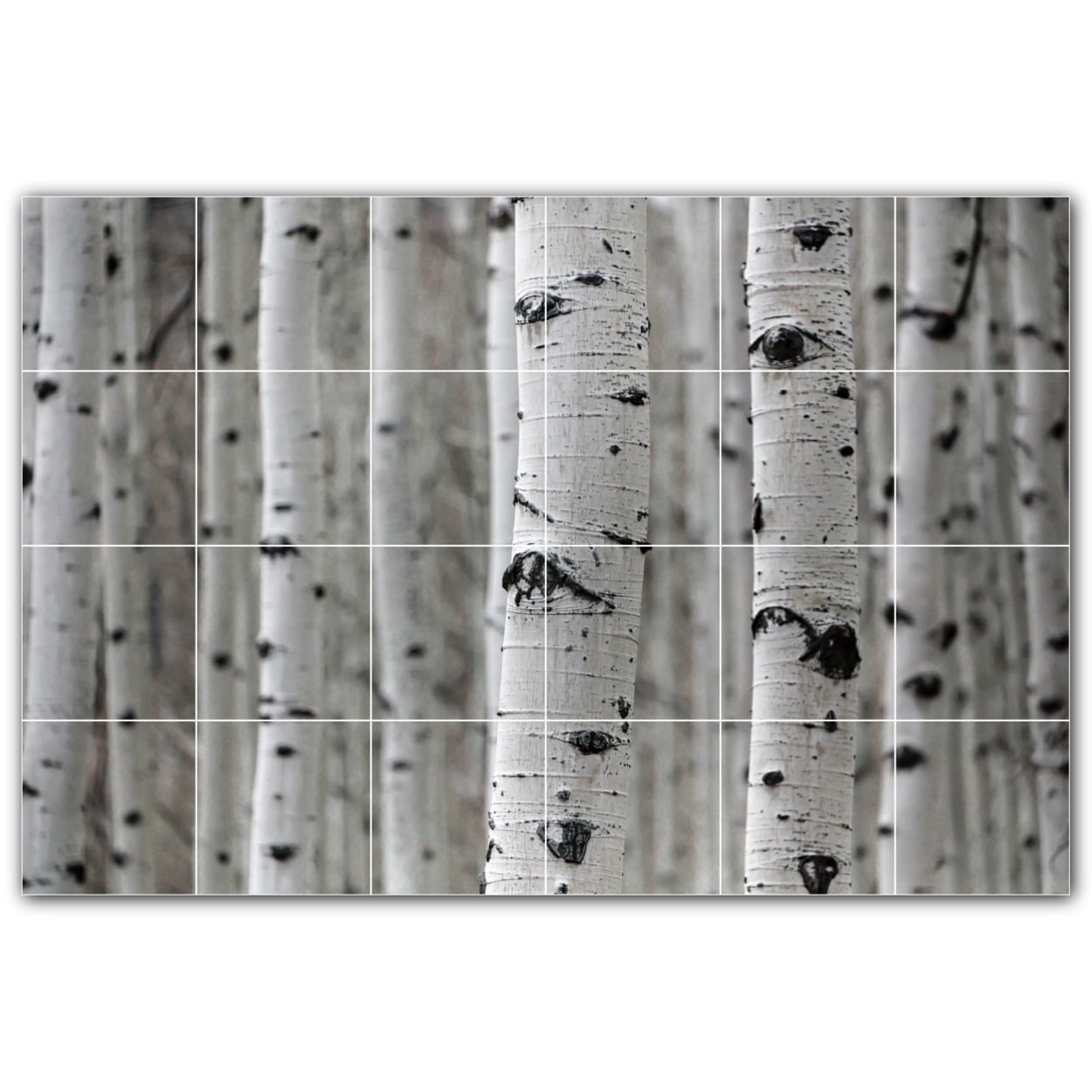 Picture-Tiles.com: Trees Ceramic Tile Wall Mural WAL501024-64M. 36"W x ...
