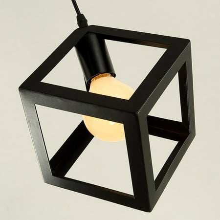 Volkmi Square Iron Triangle Pendant Lamp Square_Black | Walmart Canada