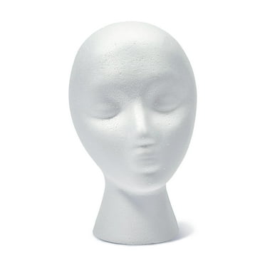 Styrofoam Male Head Bulk 11"X6.5"X8.5" - Walmart.com