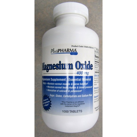 400 mg Magnesium Oxide Supplements