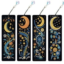 4pcs Diamond Painting Bookmark Kit 5D DIY Dreamcatcher Fox Design with ...