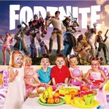 Fortnite Birthday Banner Backdrop Background Taspestry Post Wall Decor ...