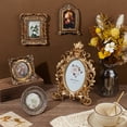 5Pcs 5 Styles Retro Style Resin Photo Frame Stand Mixed Shapes 111 ...