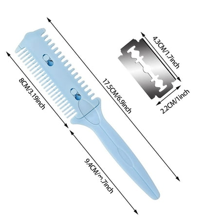 12 Pieces Hair Thinning Comb, Hair Cutter Comb Cutter Comb Dual Side ...
