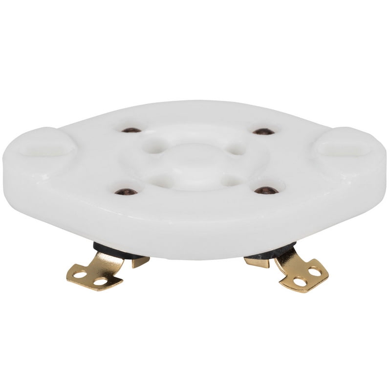 Parts Express 4-Pin Vacuum Tube Socket Gold Plated Ceramic for 300B 811 ...