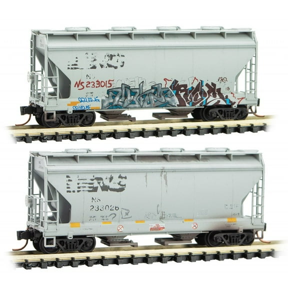 N Scale Graffiti Cars