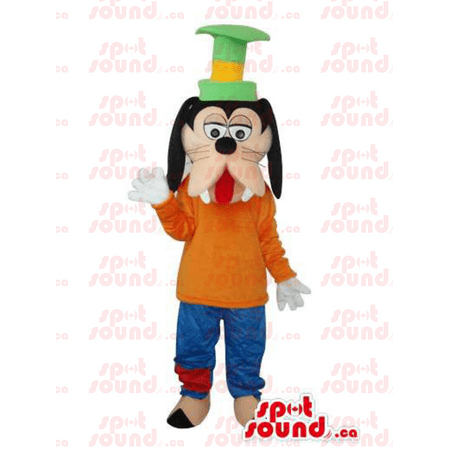 Goofy Dog Standard Cartoon Disney Character SPOTSOUND Mascot - Mascots ...