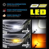 Alla Lighting BAY15D 1157 LED Switchback Bulb Turn Signal Lights, 6000K ...