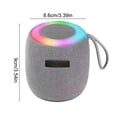 Bluetooth Speaker,Bluetooth 5.0 Solid Connections,With Lights ...