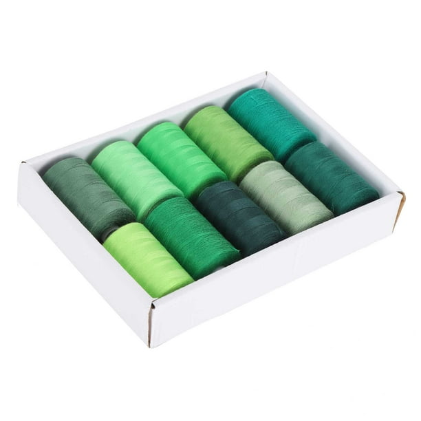 Green Sewing Thread10 Rolls Green Sewing Green Sewing Thread Set Sewing ...