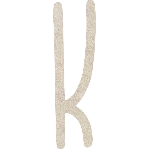 Unfinished Wooden Craft Letter K, Blank Wood 18'' Tall DIY A-Z Letter ...