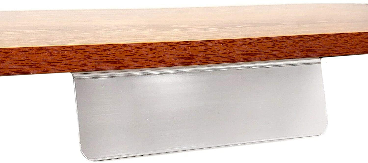 Wood Shelf Flip Up / Flip Down Self Adhesive Sign Holder, 7.5" L x 2.2 ...