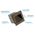 NICOR Lighting Modern LED Square Step Light, Oil-Rubbed Bronze (STQ-10 ...