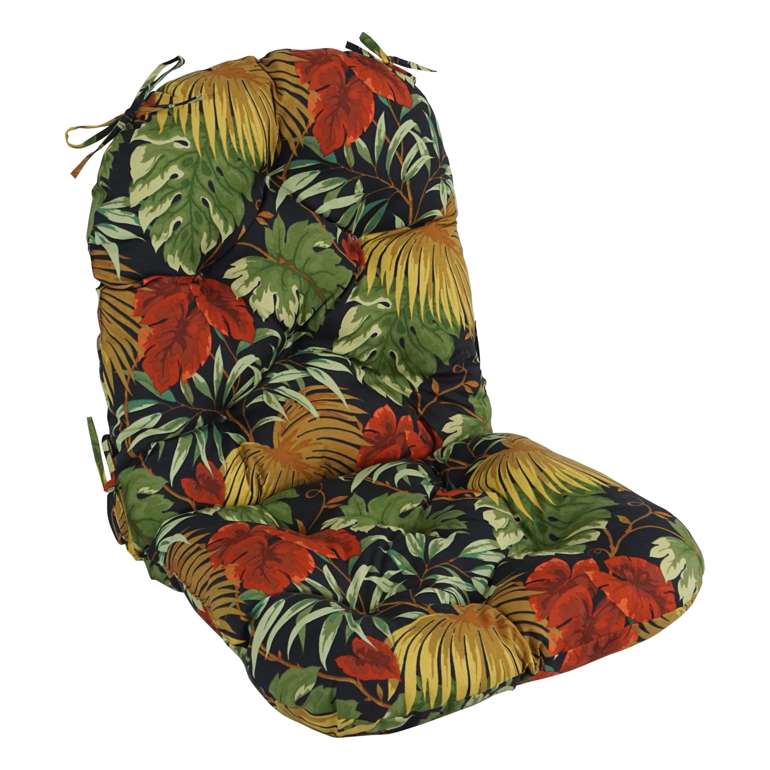 Blazing Needles 48-inch by 24-inch Outdoor Seat/Back Chair Cushion ...