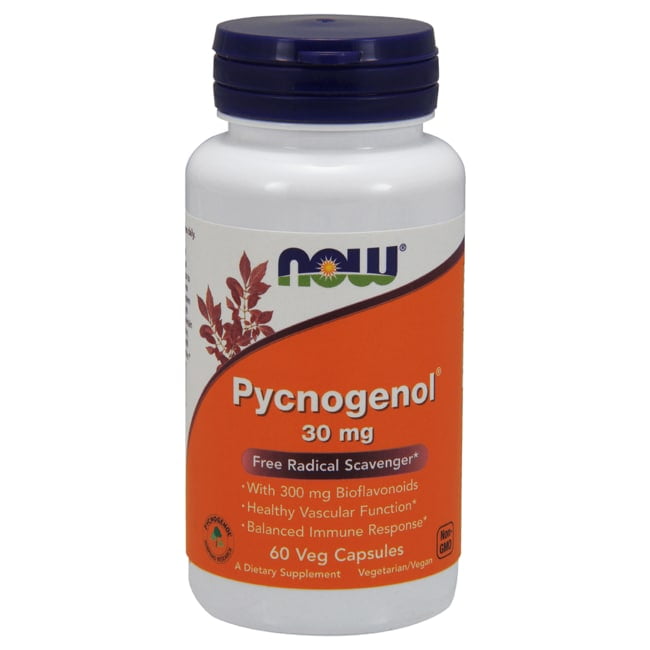NOW Foods Pycnogenol 30 mg 60 Veg Caps - Walmart.com