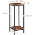 30 Inch Tall Plant Stand Indoor, 2 Tier Wood Corner Plant Stand, Modern ...